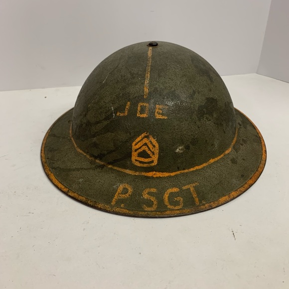 Other | Rare Us Military 192s1940s Platoon Sergeant Metal Brodie Helmet ...